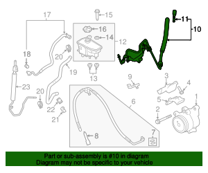 2013-2017 Land Rover Return Hose LR035469 | LandRoverParamusParts