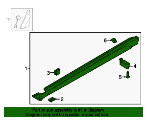 87751-D3100-RAG - Rocker Panel Guard 2016 Hyundai Tucson ...