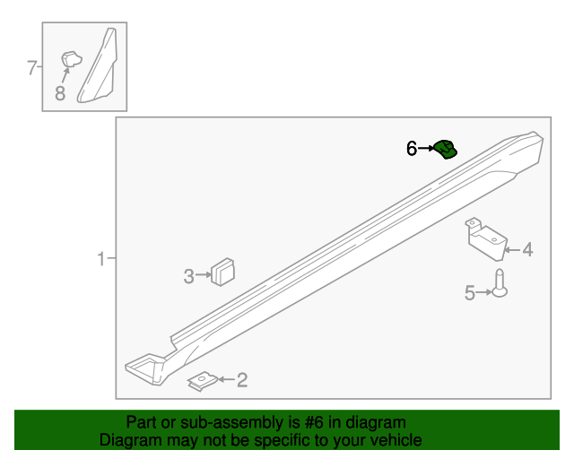 87758-2S000 - Rear Deflector Nut - 2010-2020 Hyundai Tucson | World OEM ...