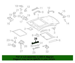 2007-2013 Mercedes-Benz Overhead Lamp 221-820-15-01 | AutoNationParts.com