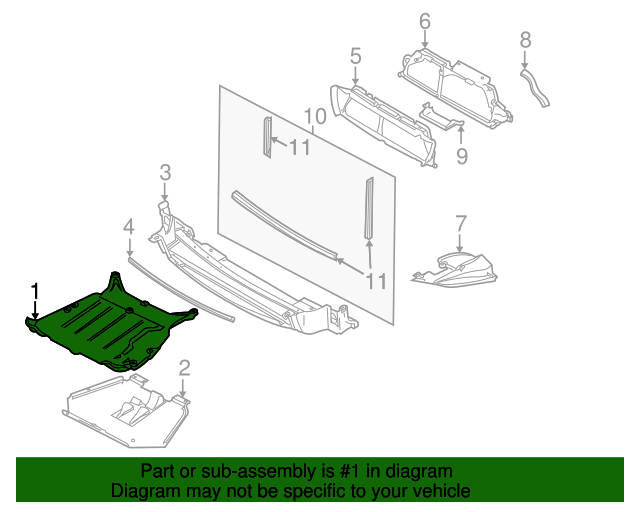 2001-2009 Volvo Splash Shield 8624664 | OEM Parts Online