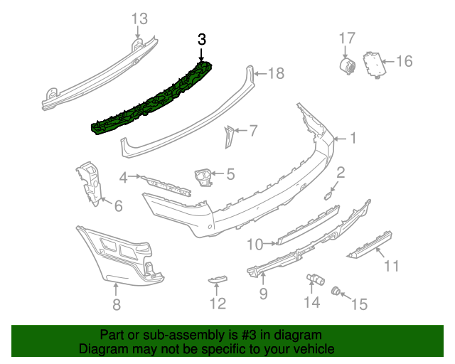 2007-2010 BMW X3 Mount Bracket 51-12-3-416-246 | BMW Parts Source
