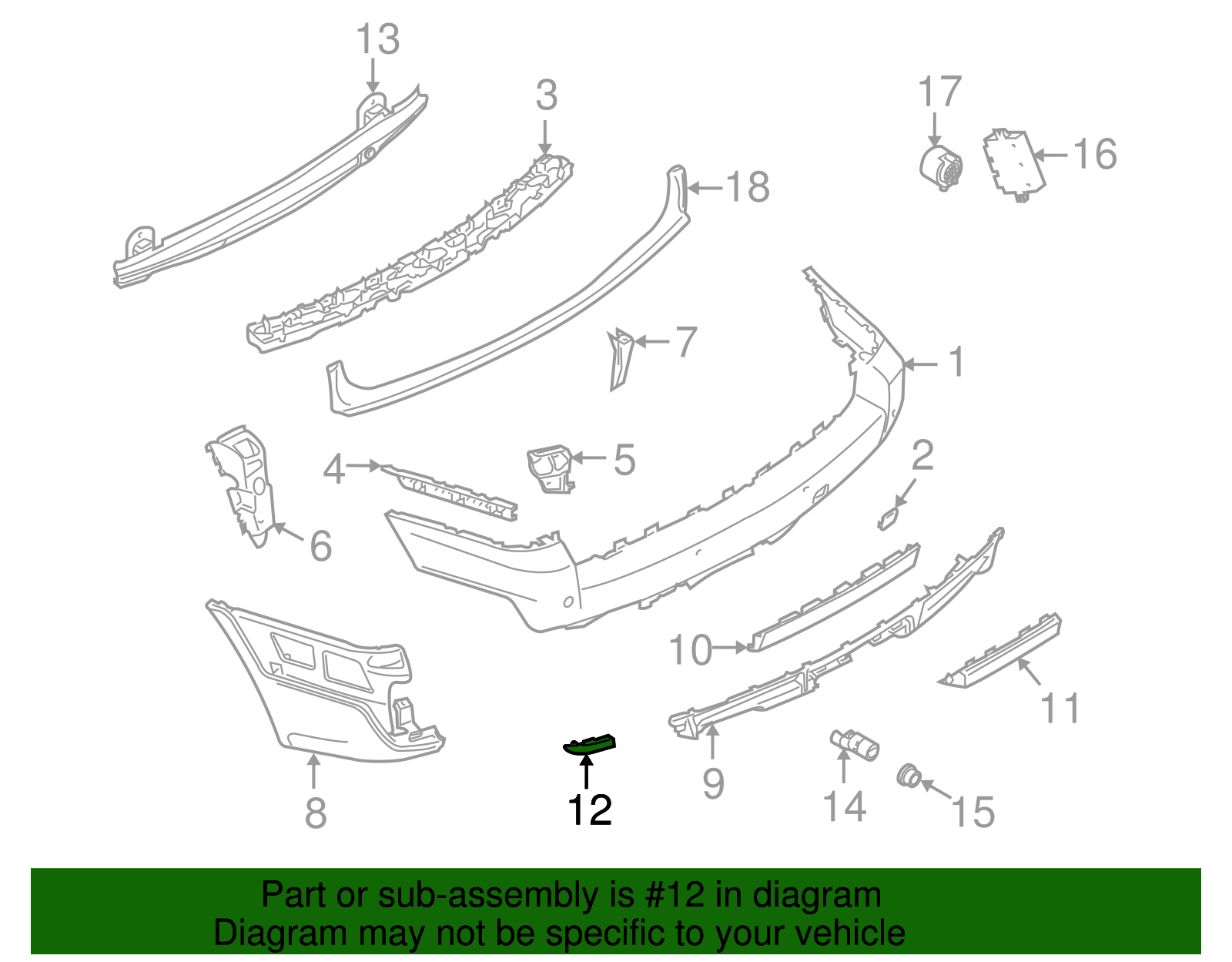 63147162217 - 2007-2010 BMW X3 Reflector (63-14-7-162-217) | BMW of ...