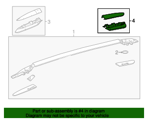 2018 Toyota RAV4 Rail Cover 63403-0R010-C0 | Toyota Parts Center