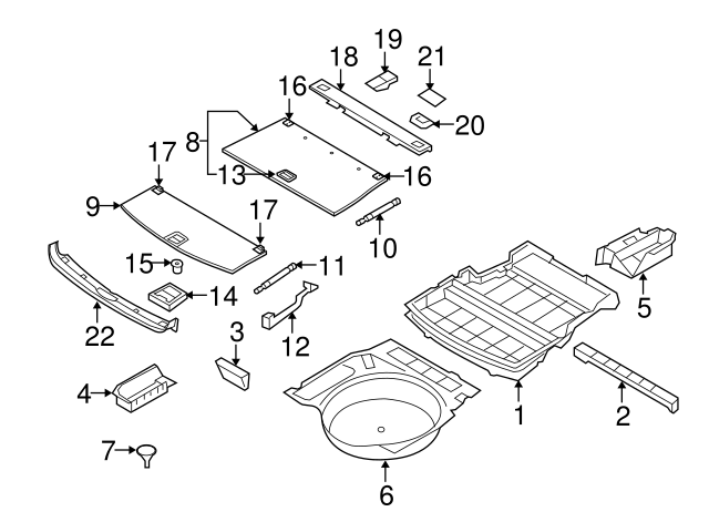 51717148818 - 2006-2010 BMW Lift Cylinder Bracket (51-71-7-148-818 ...