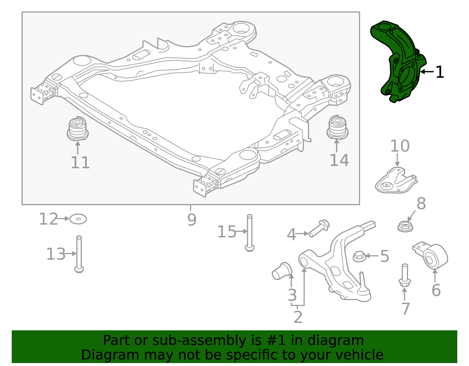 2013-2020 Ford Motorcraft™ Steering Knuckle MEF-231 | TascaParts.com