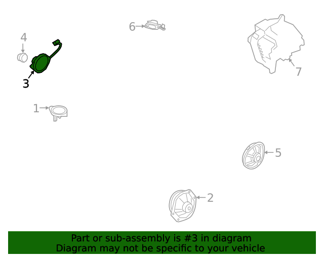 Genuine OEM Ford Part - Speaker LB5Z-18808-AA | Genuine OEM Ford Parts ...