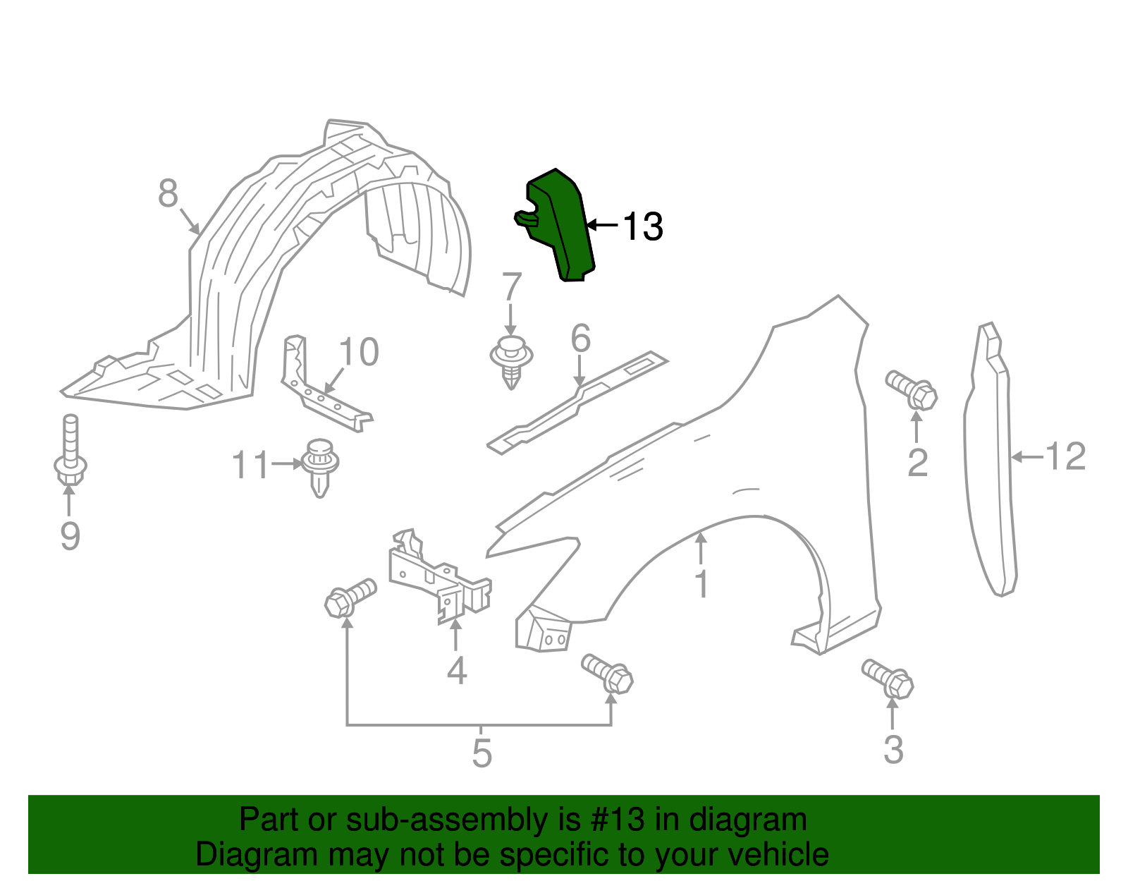 GHP9-56-J12 - Side Seal - 2014-2020 Mazda 6 | Mazda Parts Factor