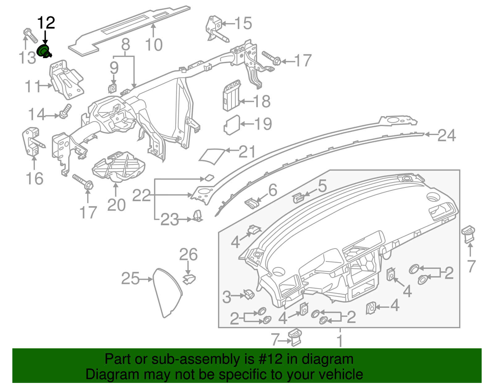 2012-2024 Volkswagen Support Bushing 6R0-857-049 | VW Parts Center