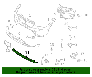 Genuine BMW 51-11-7-954-213 | Lower Trim Panel | FREE Shipping on Most ...