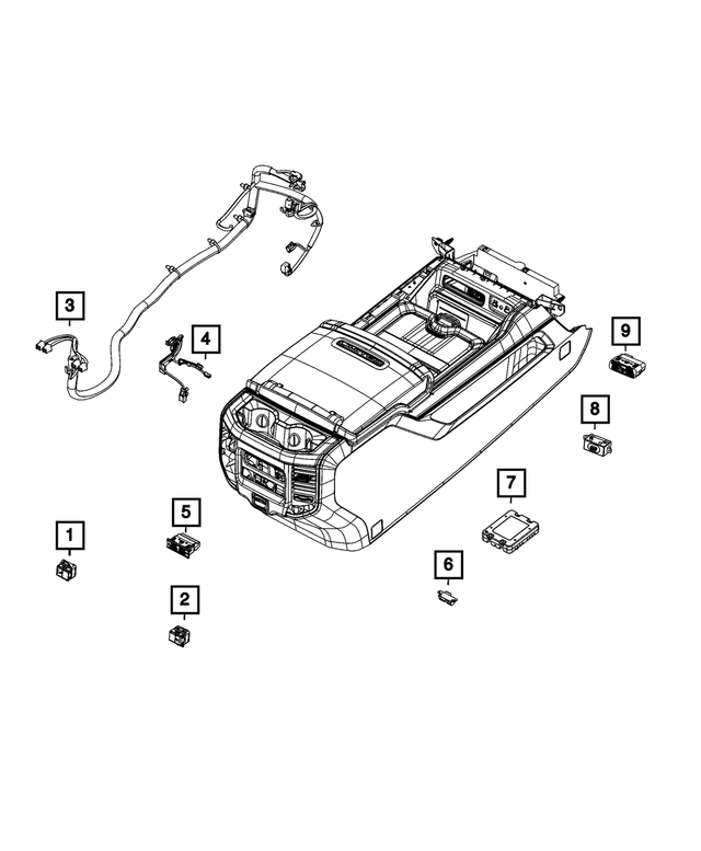 2019-2024 Ram Media Hub USB Port 68330429AF | Mopar eStore