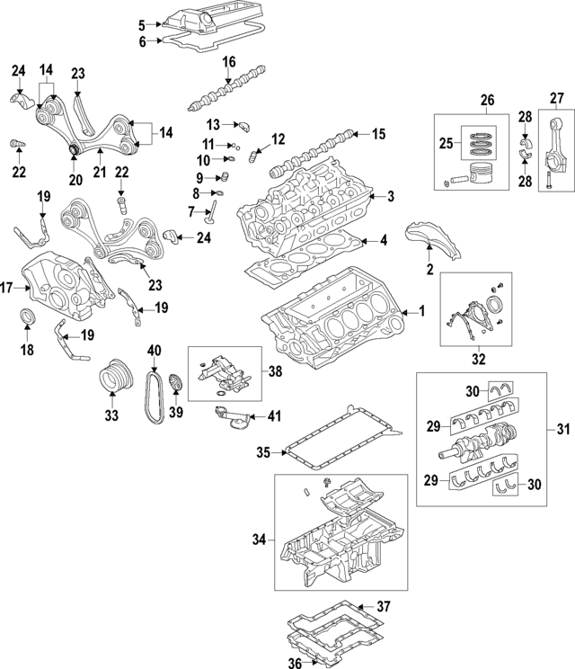 11417643256 - 2008-2019 BMW Oil Pump (11-41-7-643-256) | BMW of South ...