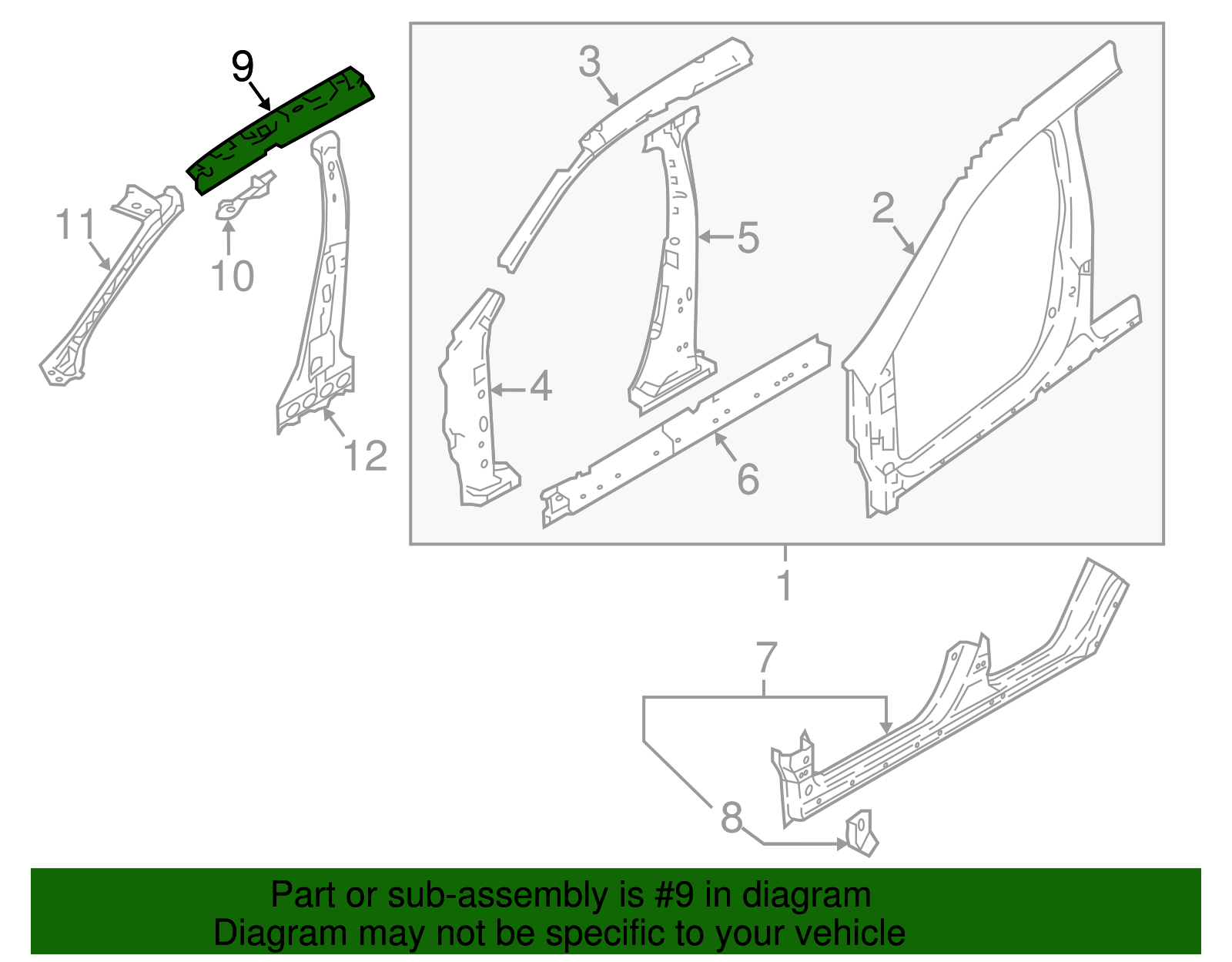 2017-2021 Nissan Inner Rail 763306MA0A | Nissan Canada