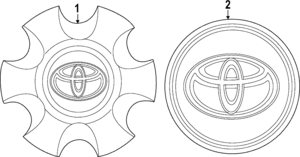 2022-2025 Toyota Genuine Toyota 2022 + Tundra Center Cap (specific ...