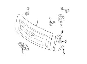 9L3Z-8200-D - Grille 2009-2012 Ford F-150 | Direct Factory Parts