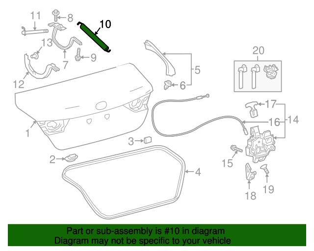 65776-06010 - Hinge Spring - 2018-2023 Toyota Camry | OEM Genuine ...