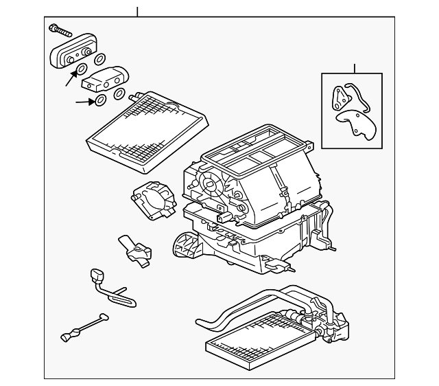 A/C & Heater Controls Genuine Mitsubishi Adjust Motor MR958193 Air ...
