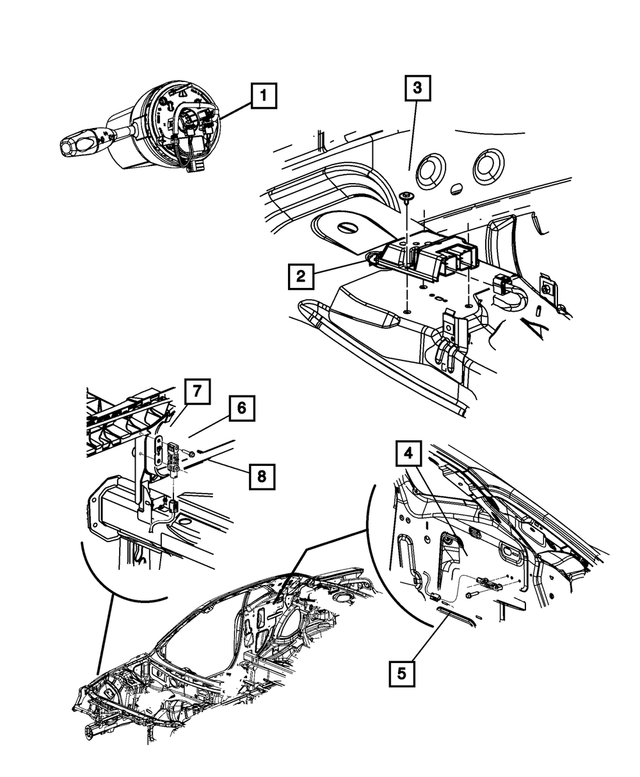 2014 Dodge Challenger Steering Column Module 5LY53XDVAG | Mopar eStore