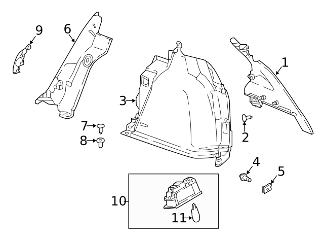 2018-2019 Nissan Kicks Front Trim - Driver's Side (LH) 84953-5RB0A ...