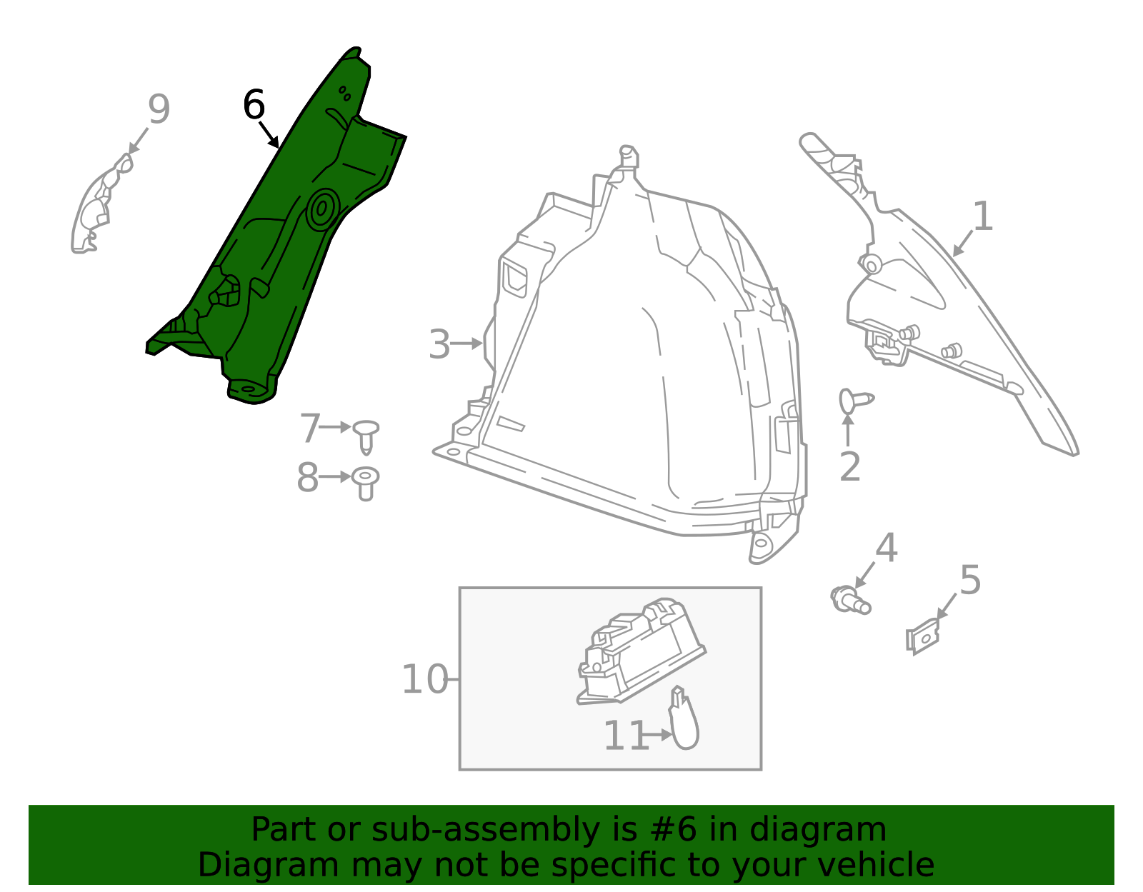84952-5RB0A - 2018-2019 Nissan Kicks - Front Trim | Anicra Nissan Parts