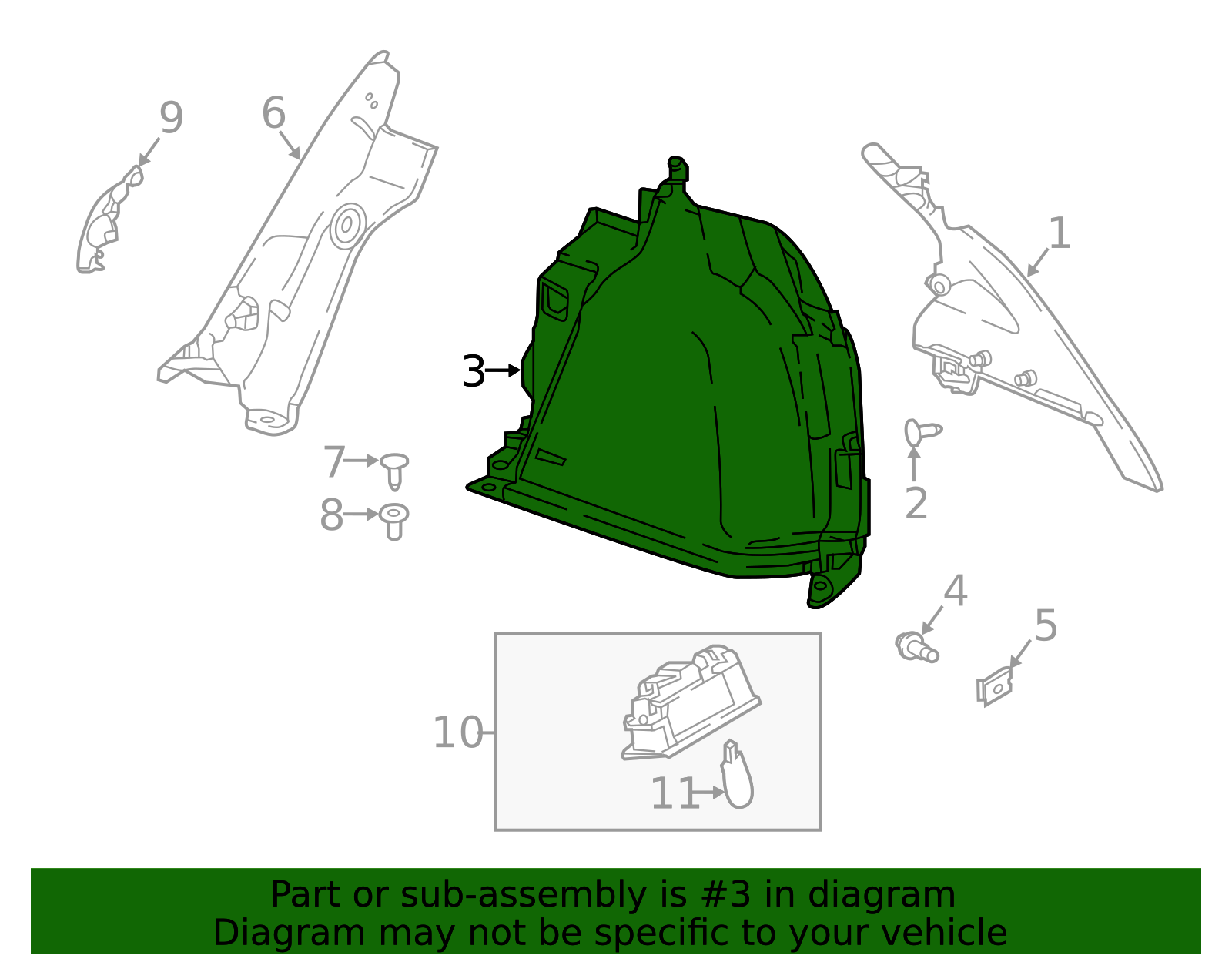 2020-2024 Nissan Kicks Lower Quarter Trim 84950-5RW0A | Temecula Nissan ...