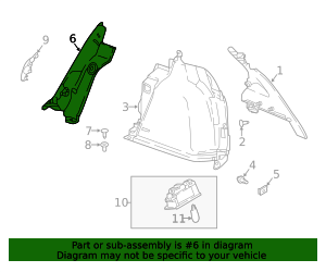 84953-5RW0A - Front Trim 2020-2024 Nissan Kicks | Nissan Parts ...