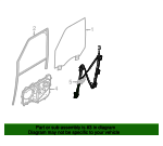 Genuine OEM Window Regulator Part# LR153952 Fits 2014-2022 Land Rover ...