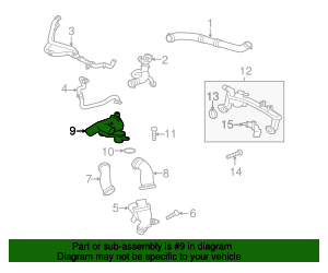 2010-2015 Jaguar Outlet Pipe AJ89664 | Haper Jaguar Parts