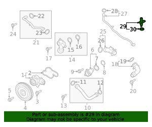 2019-2024 Porsche Engine Coolant Temperature Sensor PAB-919-523 | OEM ...