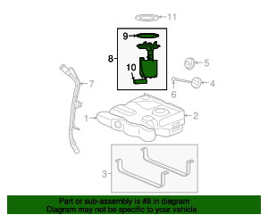 2011-2020 Mopar Fuel Pump Assembly 68060507AB | TascaParts.com