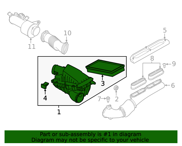 2019-2023 Land Rover Air Cleaner Assembly LR100411 | Express Land Rover ...