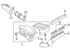 2014-2022 Land Rover Inlet Duct LR100435 | OEM Parts Online