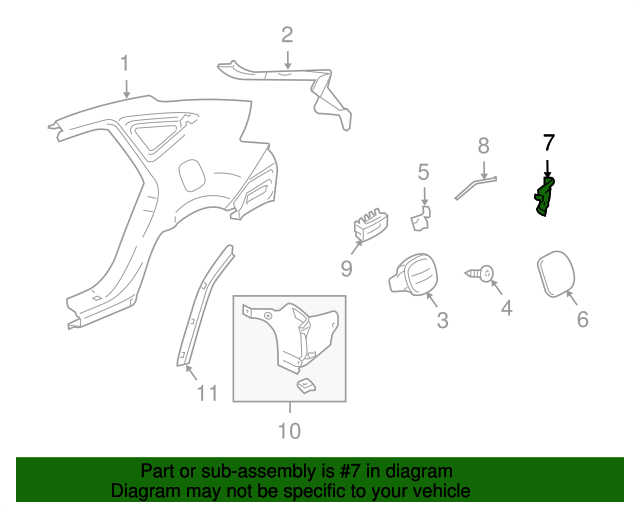 2010-2015 Honda Actuator Assembly, Fuel Lid 74700-TP6-A01 | Honda Zone ...
