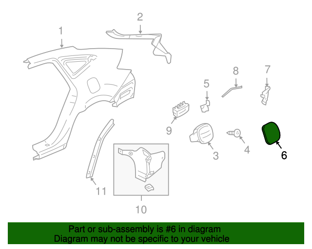 74481-TP6-A01 - Lid, Fuel Filler 2010-2015 Honda | Honda Parts Online