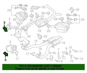 2013-2018 Audi Catalytic Converter Gasket 4G0-253-115-D | Audi USA Parts