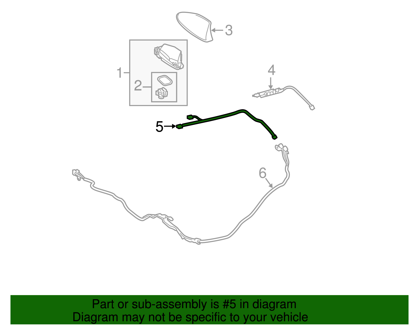 86101-53D30 - High-Quality Antenna Cable for 2014-2017 Lexus ...