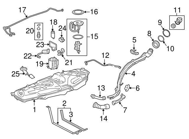 Lexus OEM Fuel Pump Gasket Part# 23224-36020 | OEM Vehicle Parts