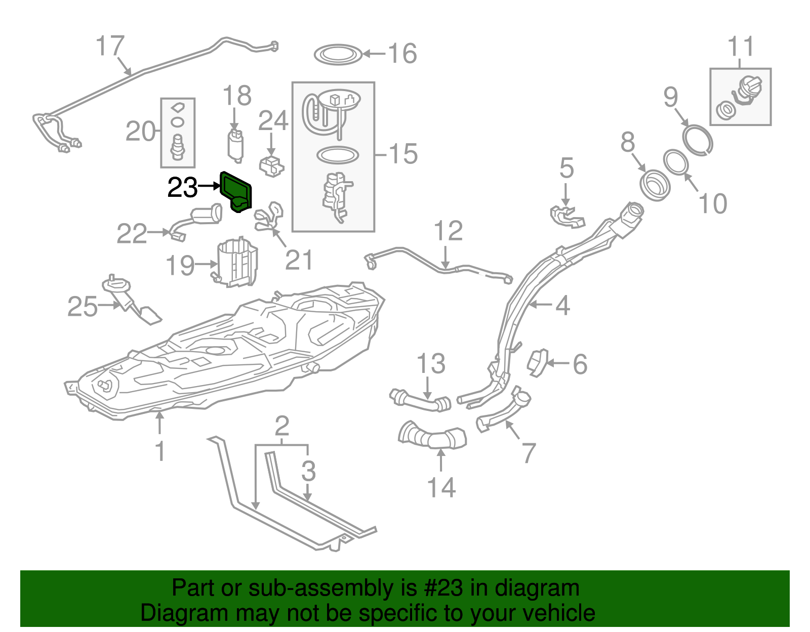 23217-36010 - Fuel Filter - 2015-2020 Lexus | My L Parts