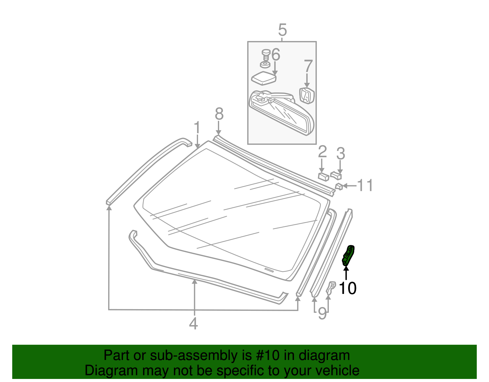 91519-S5P-A01 - Reveal Molding Fastener 2001-2005 Honda Civic | Honda ...