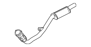 8T0-253-095 - Intermediate Pipe 2013-2015 Audi RS5 | Audi OEM Parts