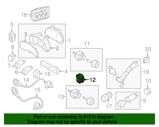 2013-2020 Toyota Fan Switch SU003-02087 | Toyota Parts Center