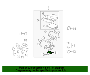 2009-2013 Mazda 6 Occupant Sensor GS3R-67-SW0A | QuirkParts