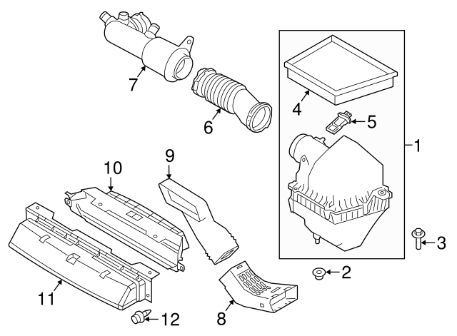 Genuine OEM Inlet Duct Part# LR092343 Fits 2018-2019 Land Rover Range ...