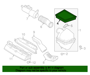 2018-2025 Land Rover Range Rover Velar Air Filter 113123480 | OEM Parts ...