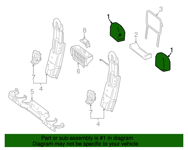 207-970-93-50-8S06 - Headrest 2014-2017 Mercedes-Benz | AutoNationParts.com