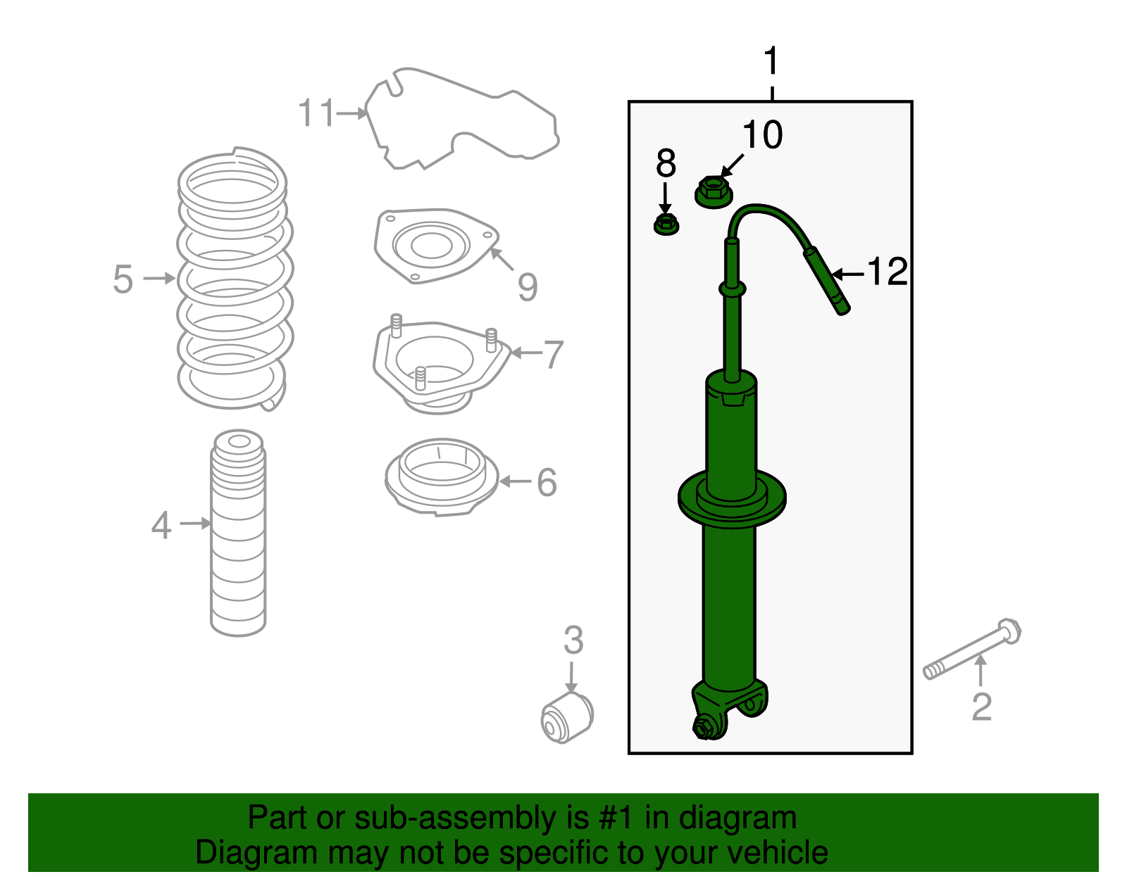 2023-2024 Nissan GT-R Shock E6210-6HV0B | Team Nissan Inc.
