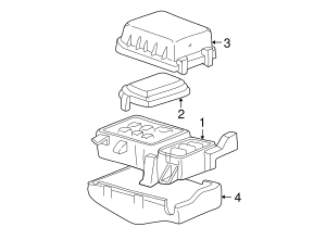 82720-60023 - Block Assembly, Engine Room Junction - 2000-2002 Toyota ...