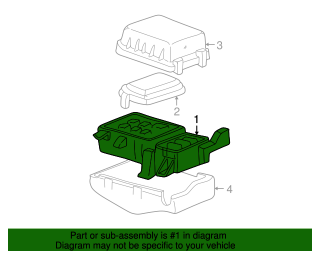 82720-60023 - Block Assembly, Engine Room Junction - 2000-2002 Toyota ...