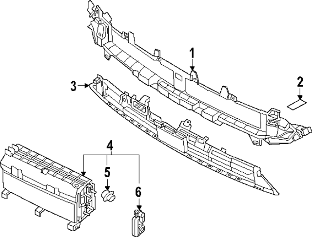 2024 Hyundai Kona Upper Grille 86351-BE000-CA | OEM Parts Online