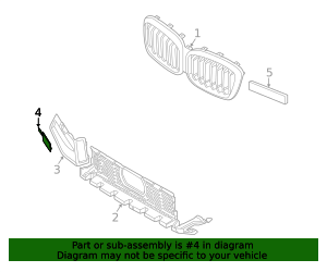 Genuine BMW 51-11-8-082-775 | F97 X3M LCI, F98 X4M LCI Front Towing ...